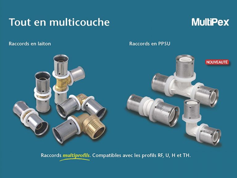 Raccords multicouche à sertir – PPSU & laiton pour plomberie